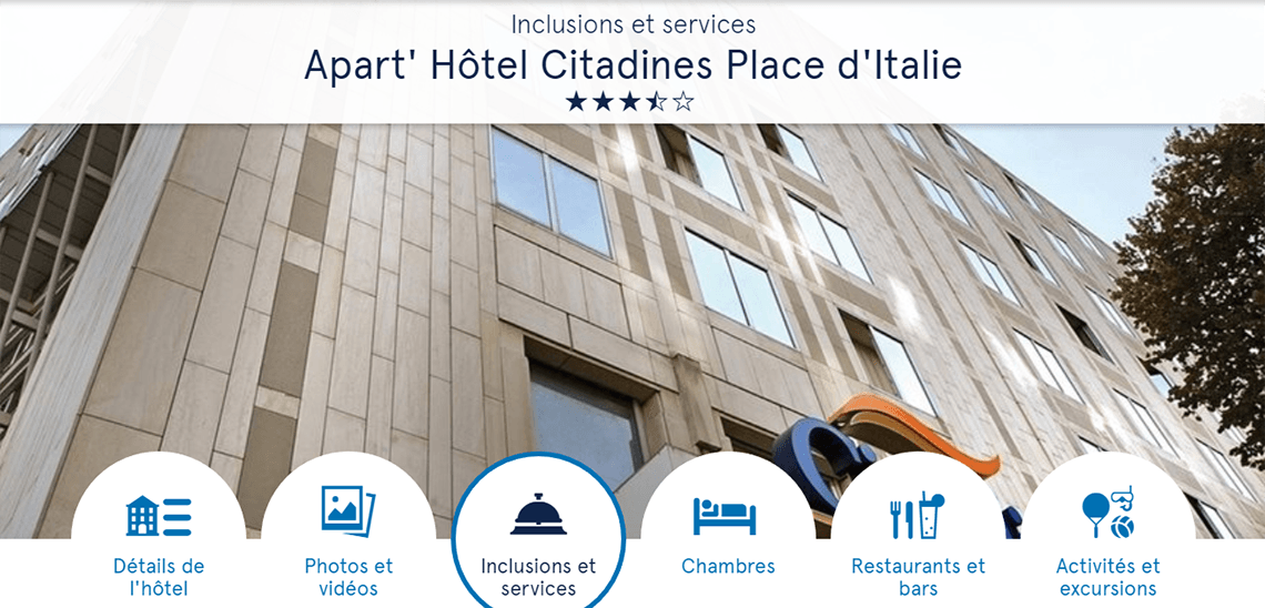 Apart’ Hôtel Citadines Place d’Italie - RABAIS VOYAGE, VOYAGES A PRIX ...